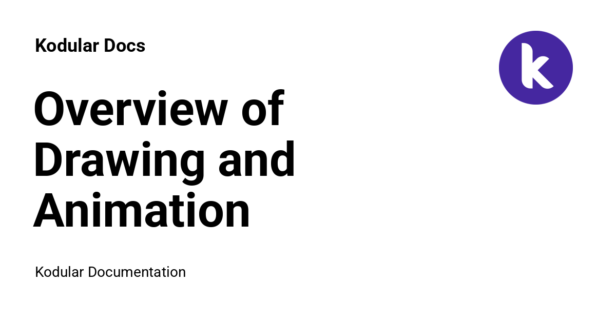 Overview of Drawing and Animation - Kodular Docs